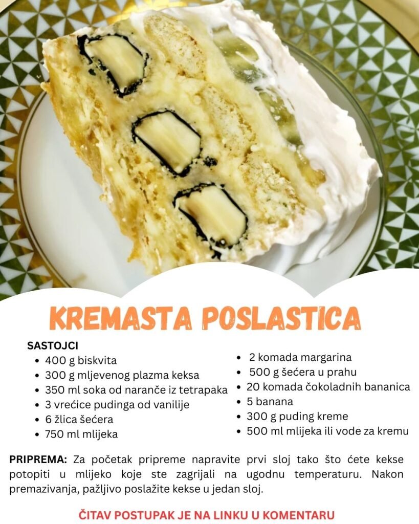 KREMASTA POSLASTICA: Ova torta je toliko jednostavna, a toliko ukusna ...