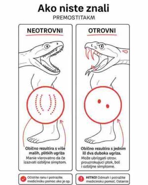 Ubodi zmije: otrovne vs. neotrovne – kako razlikovati 🐍 - Prirodna ...